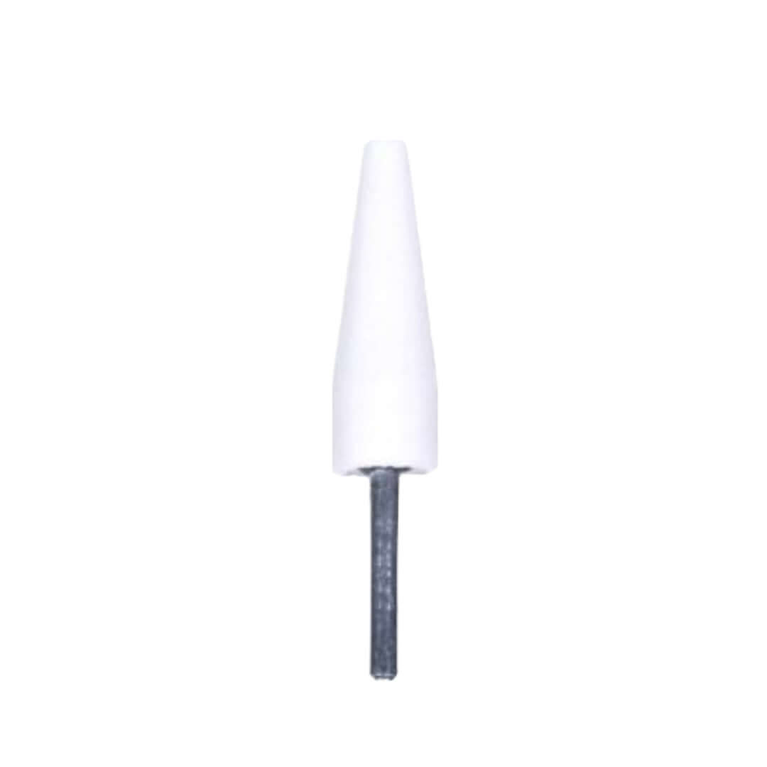 Conical Stone (for steel cords) 20mm x 40mm 6mm shaft. Grit: 80